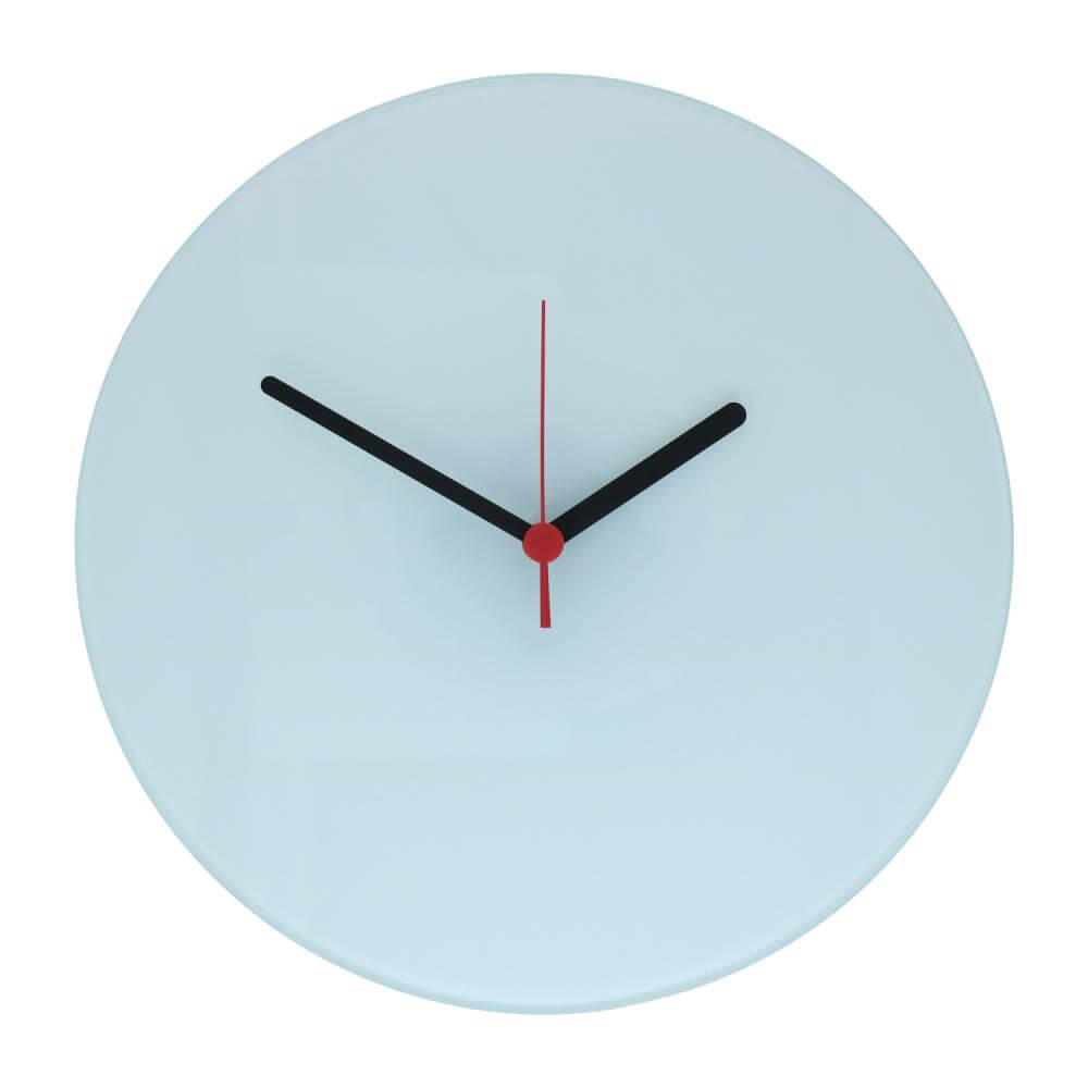 Round Sublimation Glass Clock 29cm – Blanks and Bits