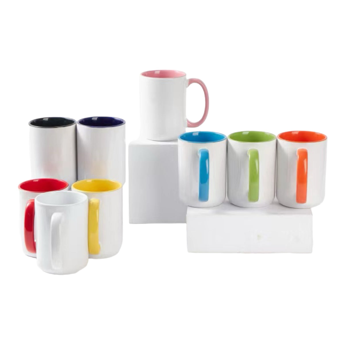 15oz inner / handle Colored Sublimation Mugs – Blanks and Bits