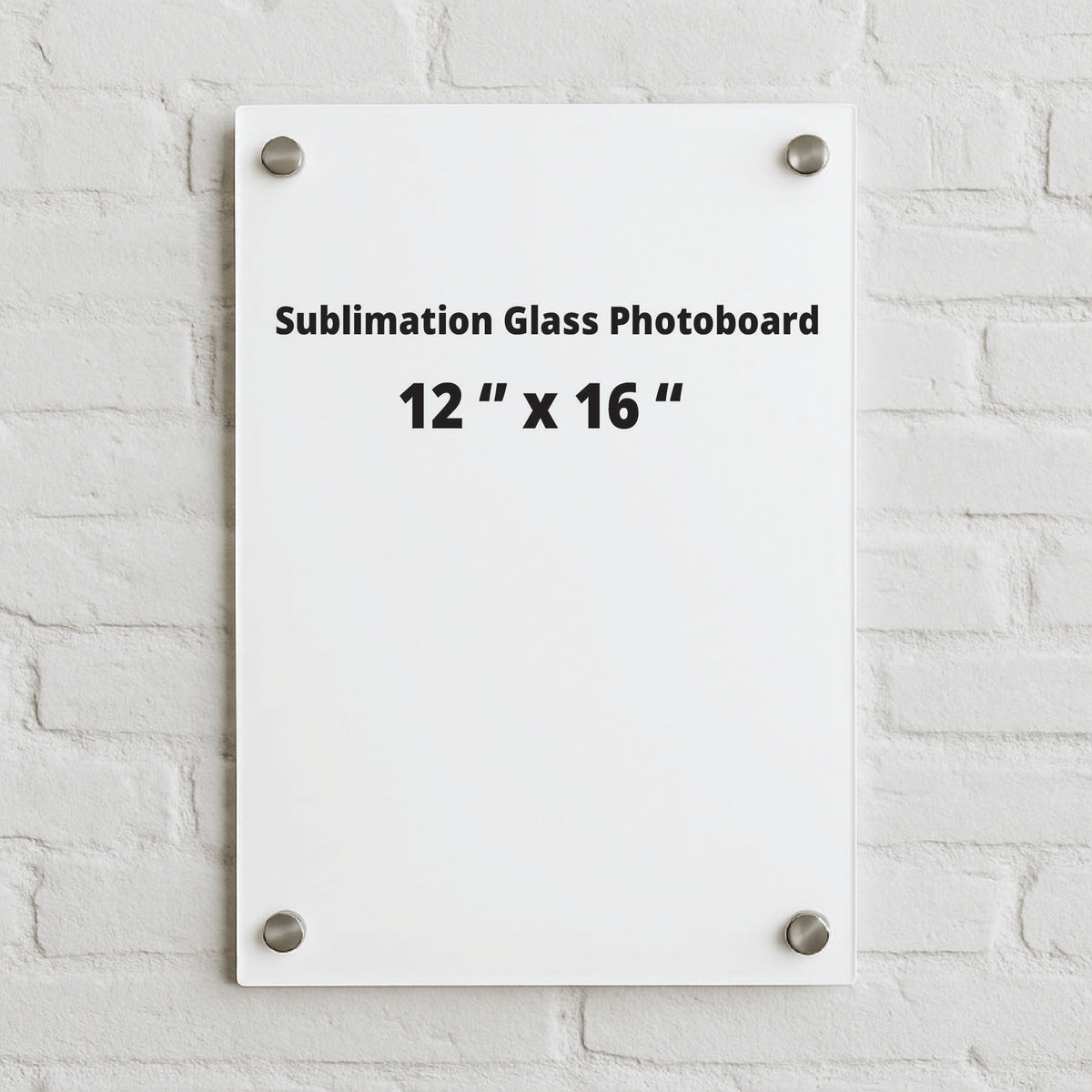 Sublimation Glass Photoboard – Wall-Mounted with Standoffs – Blanks and ...