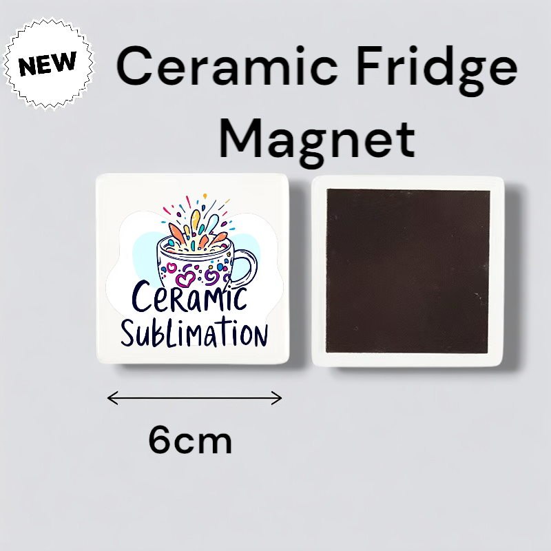 Sublimation Ceramic Fridge Magnets (Pack of 5) – Blanks and Bits
