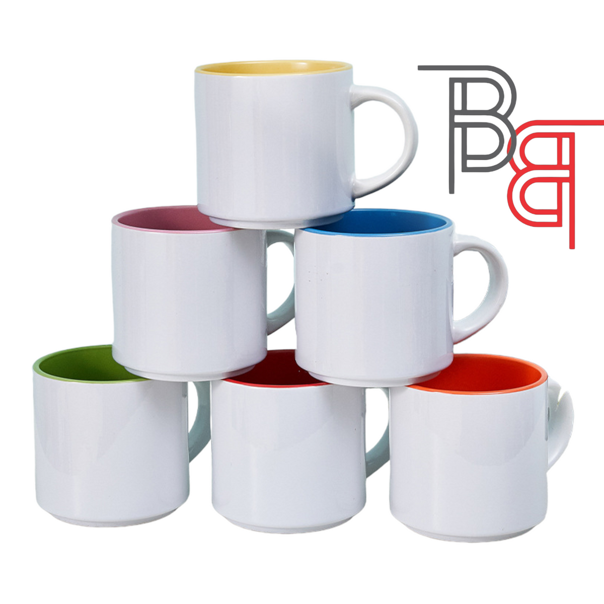 10oz Sublimation Mug Blank With Color Interior – Blanks and Bits